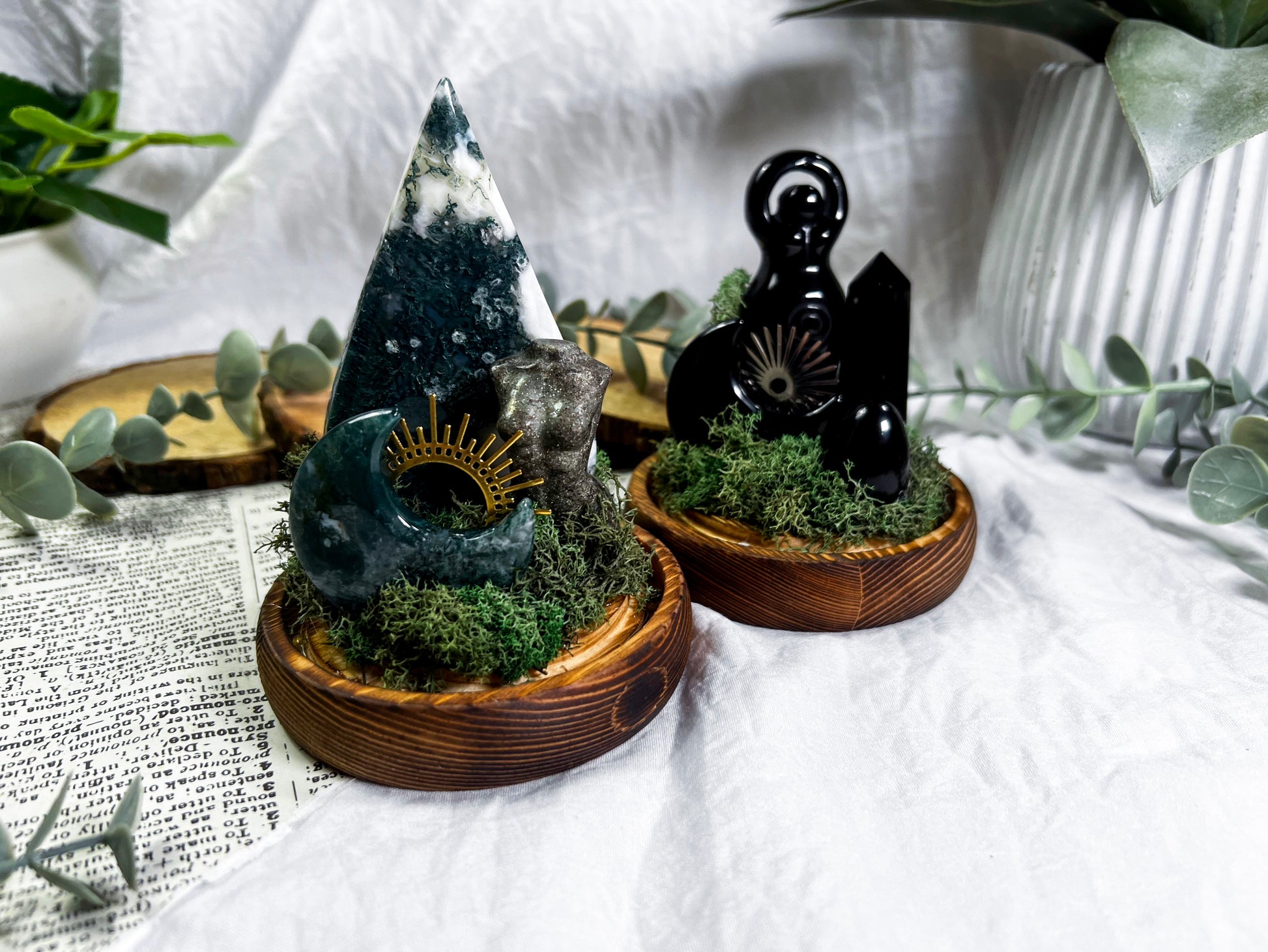 Light Up Crystal Decor Base for Altar Display Intention Work and Home ...