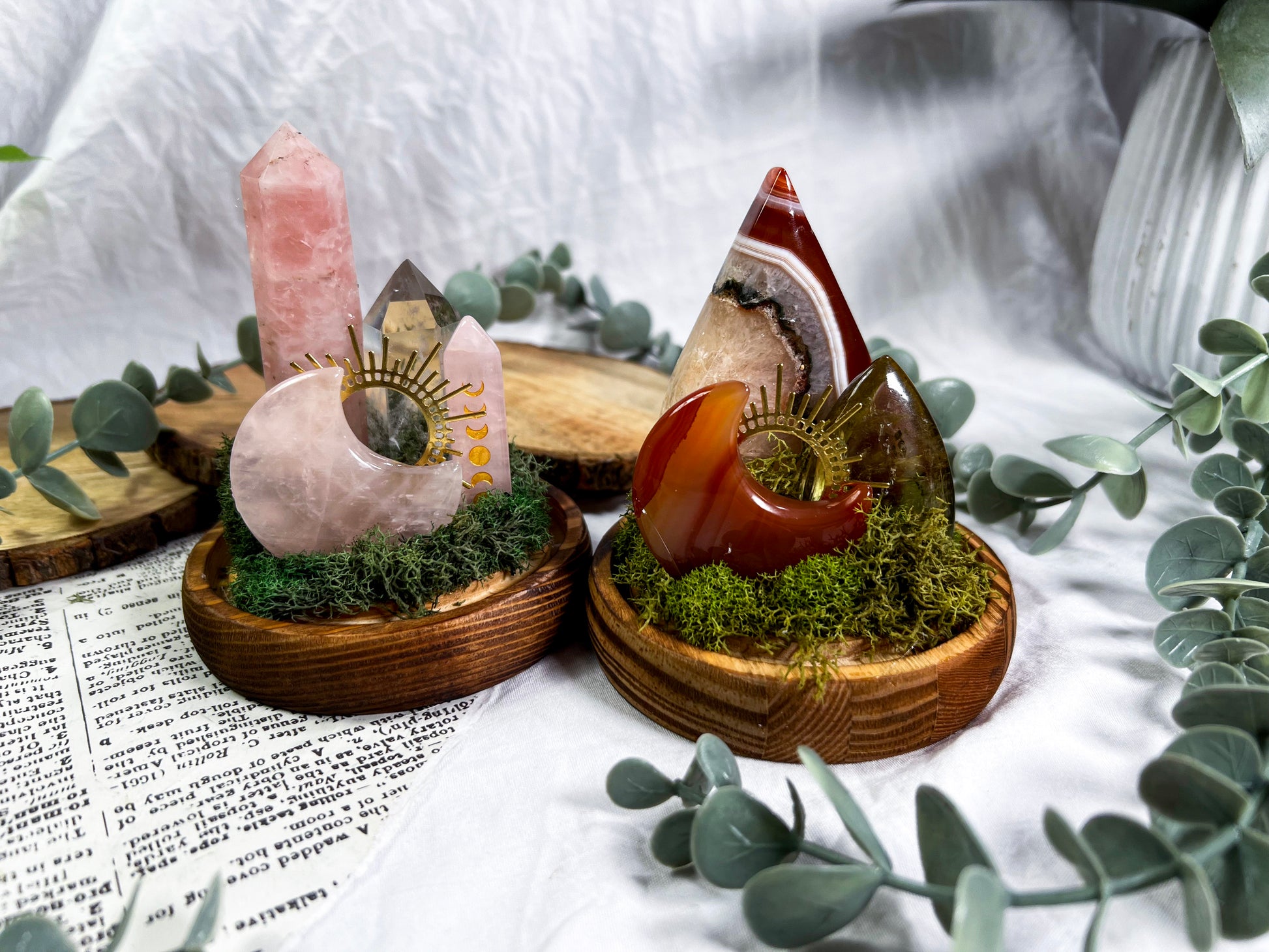 Light Up Crystal Decor Base for Altar Display Intention Work and Home ...