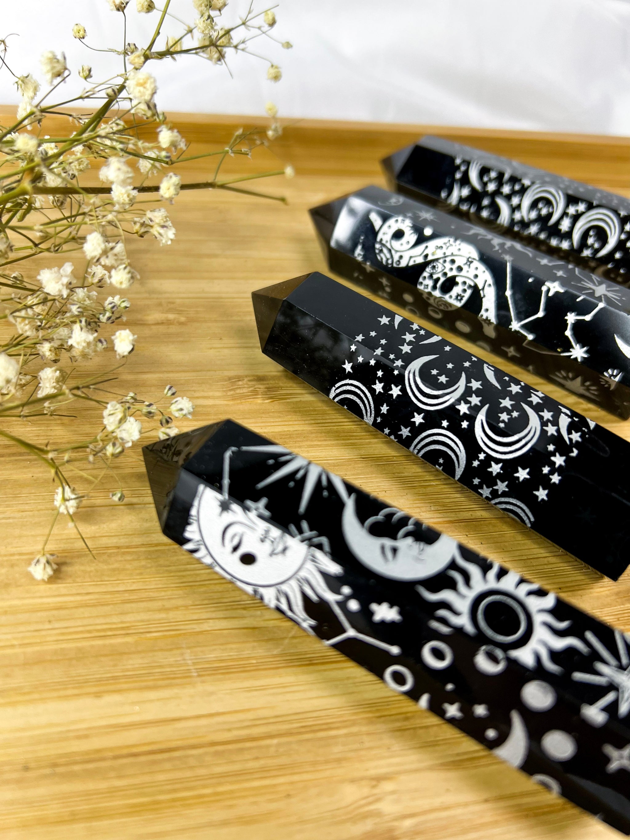 Black Obsidian Celestial Towers – Moon Street Kits INC