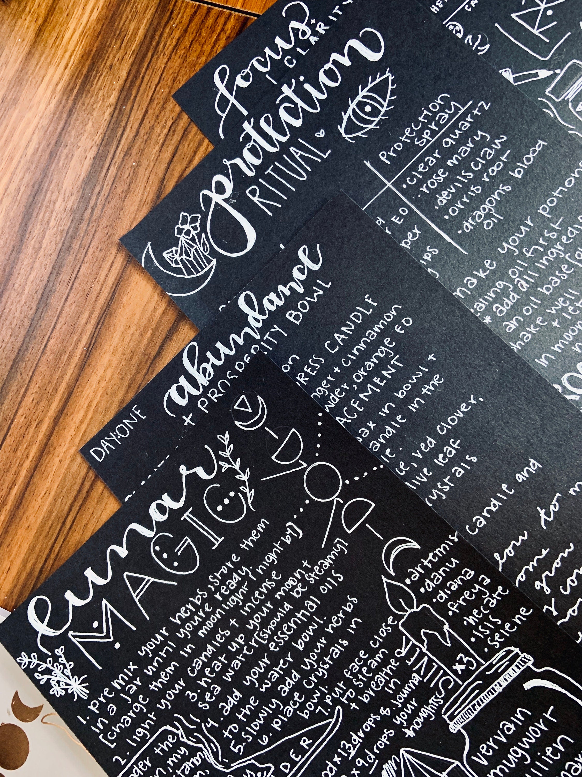 Intention Spell Book 1-4 | Digital Download | Handwritten Book Of Shad ...