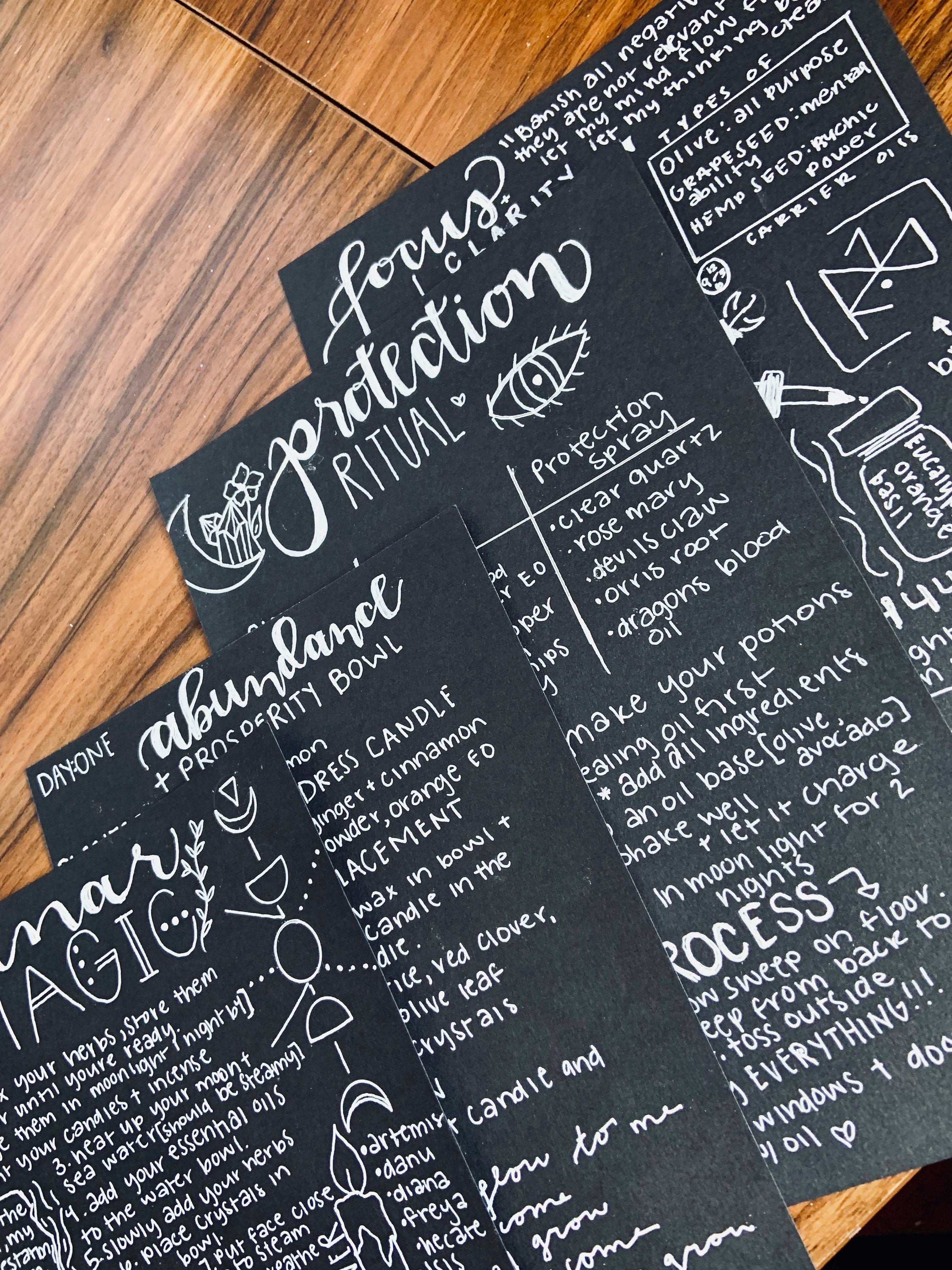 Intention Spell Book 1-4 | Digital Download | Handwritten Book Of Shad ...